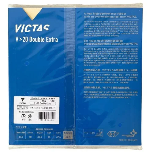 Mặt Vợt Victas V20 Double Extra Nội địa Nhật Giá Rẻ - Hợp Bóng Bàn